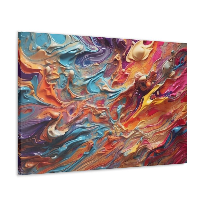 Abstract Multicolor Digital Painting - Etsy