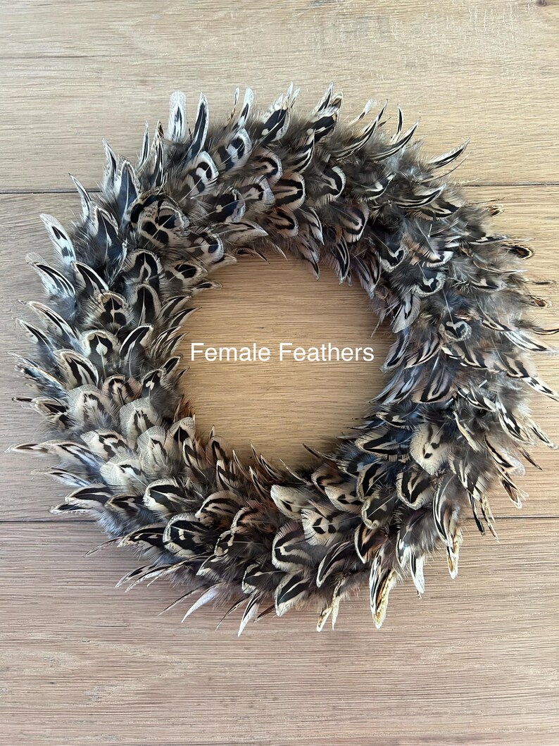 Pheasant Feather Wreath, Wall Decor/table Centre Piece - Etsy