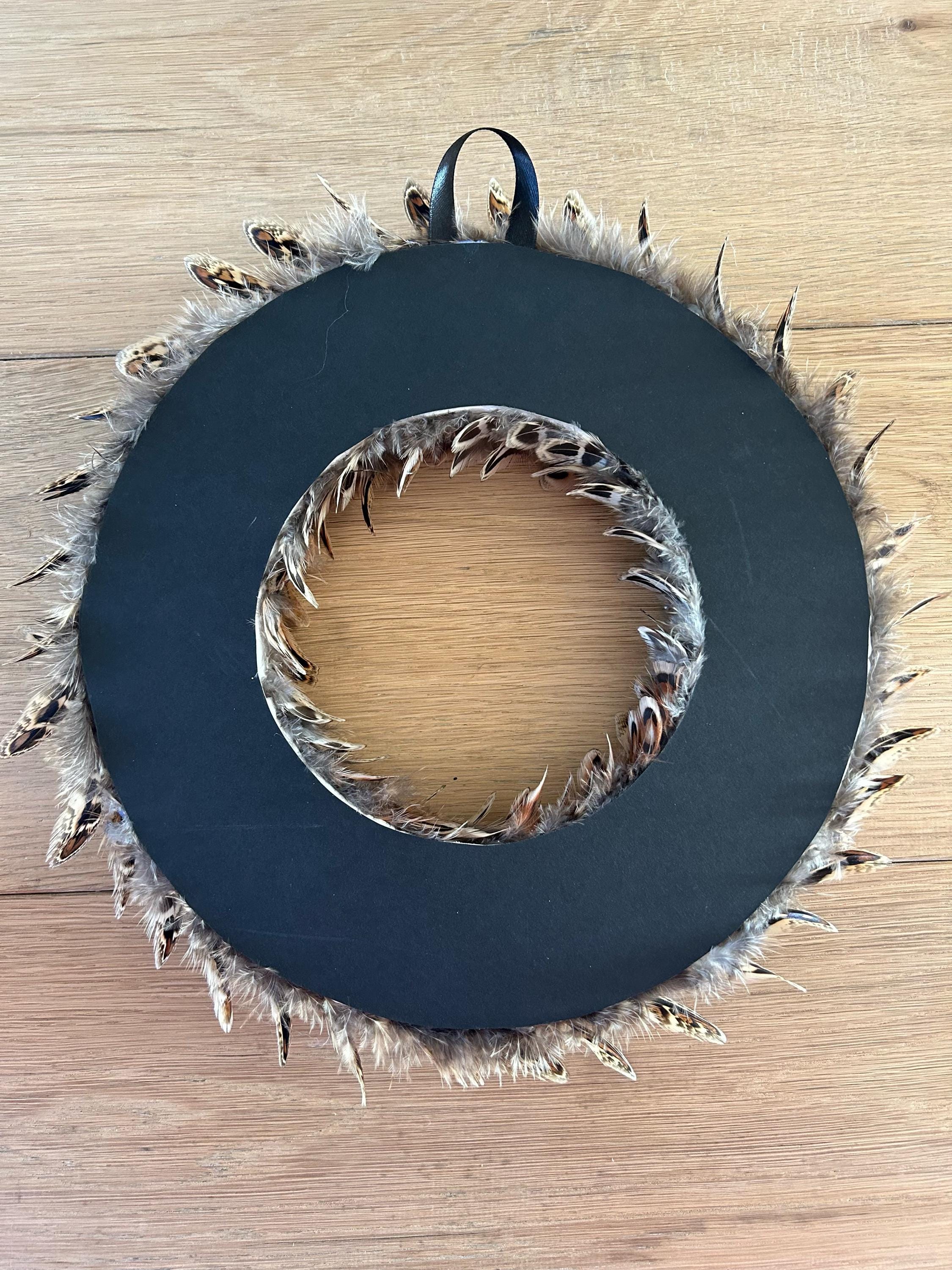 Pheasant Feather Wreath, Wall Decor/table Centre Piece - Etsy