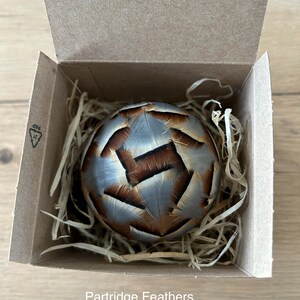 Feather Bauble With Cartridge Top, Pheasant or Partridge - Etsy