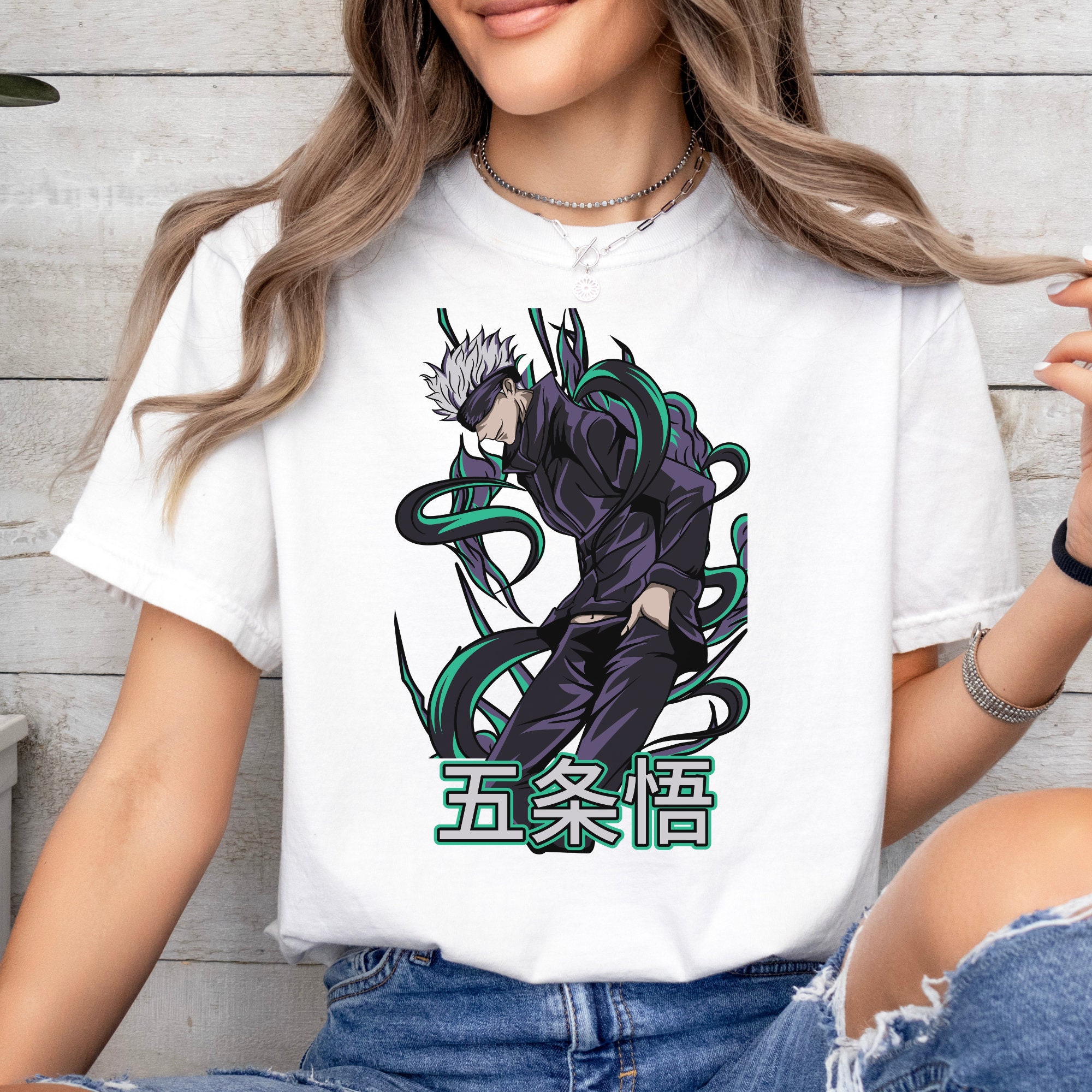 Jujutsu Kaisen Saturo Gojo Shirt, Jujutsu Kaisen Saturo Gojo Fan Shirt ...