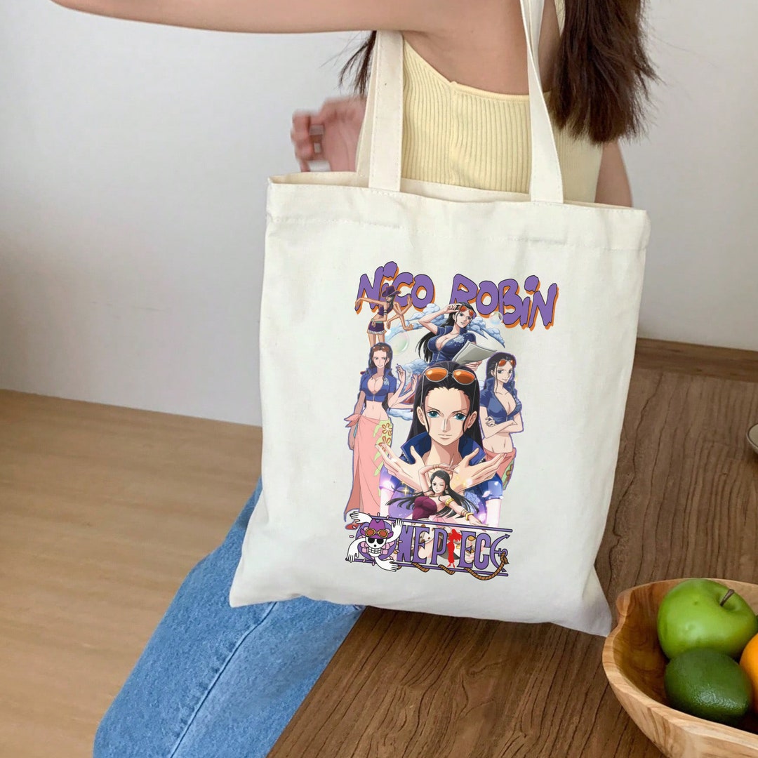 Nico Robin Nico Robin Tote Bag Reusable Cotton Canvas Tote Bag ...