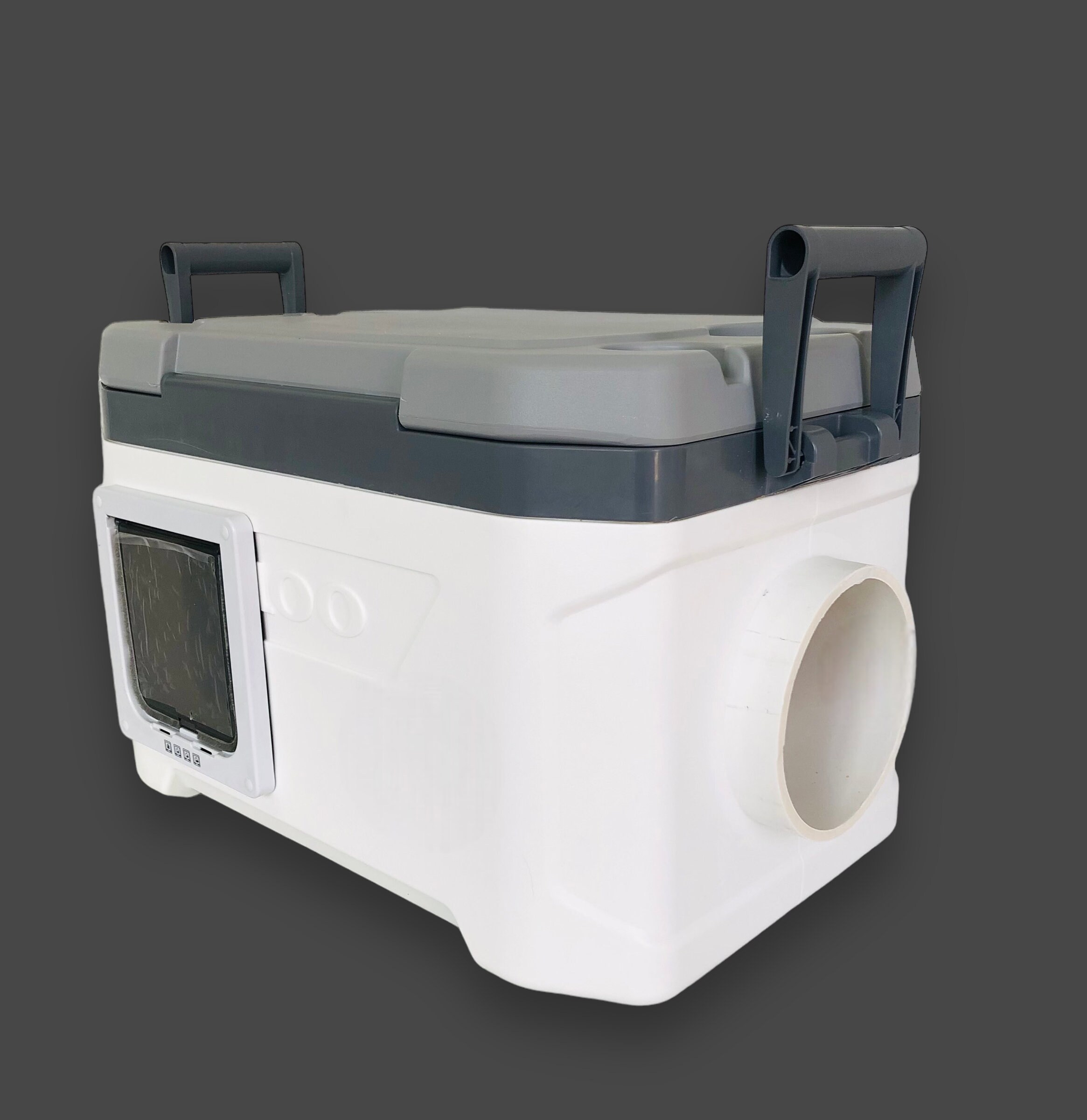 Outdoor Feral Cat Shelter With Straw Bale, Cat House for Winter ...
