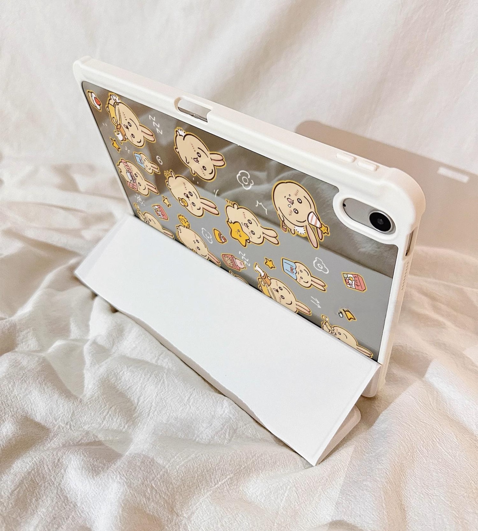 Kawaiii Chiikawa Yellow iPad Case: iPad Case With Pencil Holder for ...