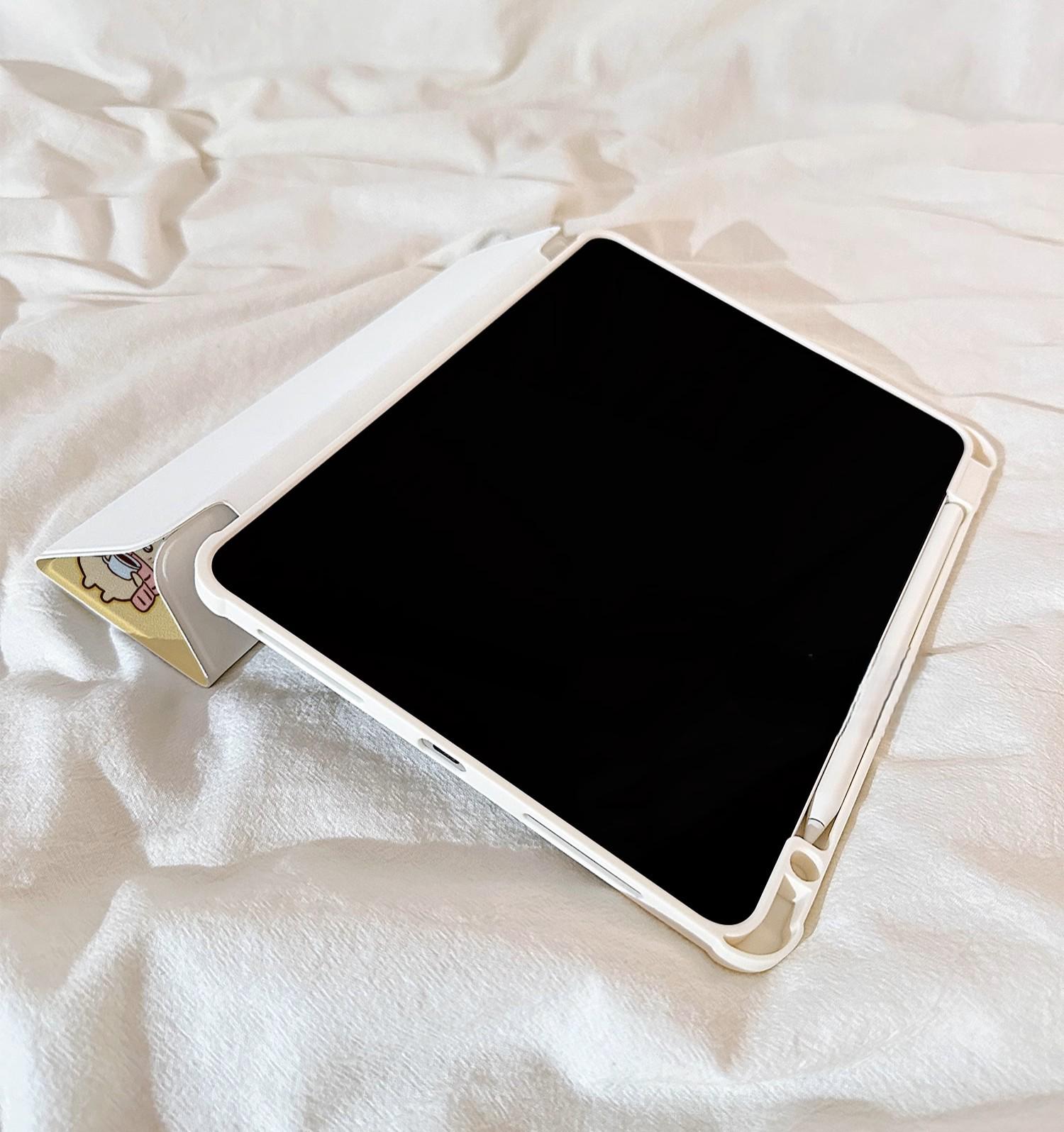 Kawaiii Chiikawa Yellow iPad Case: iPad Case With Pencil Holder for ...