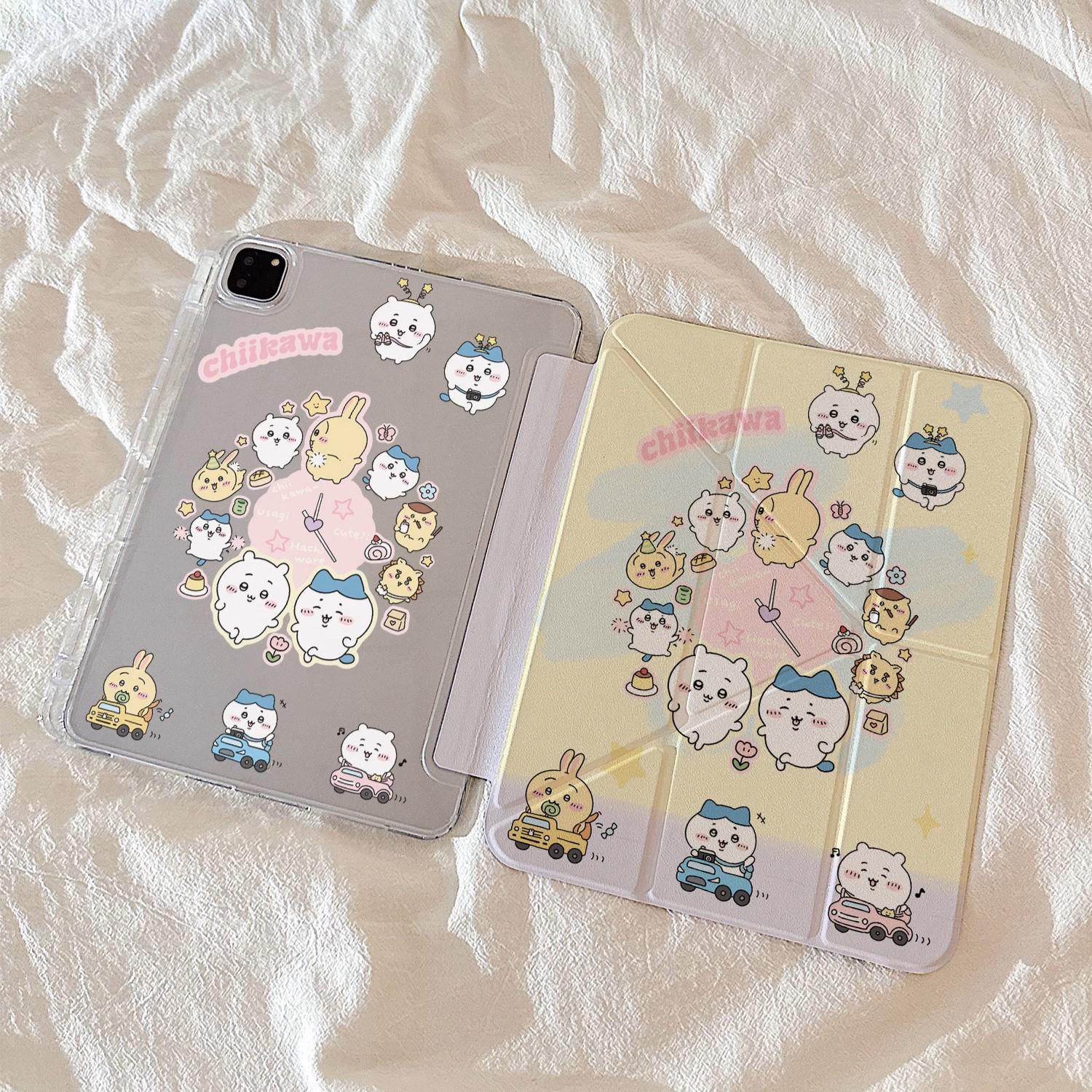 Kawaiii Chiikawa iPad Case: iPad Case With Pencil Holder for iPad Air 4 ...