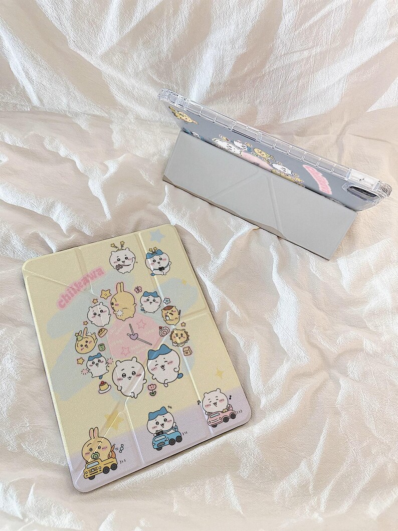 Kawaiii Chiikawa iPad Case: iPad Case With Pencil Holder for iPad Air 4 ...