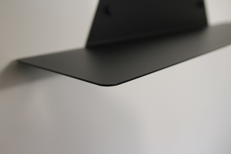 Urban Slim Wall Shelf Modern Steel Shelf 600mm Black or White ...