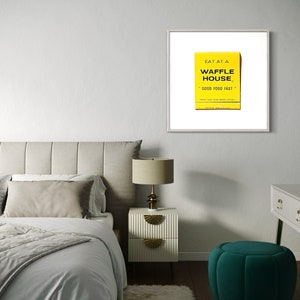 Waffle House Retro Matchbox Print | Wall Art, Digital Download, Unique ...