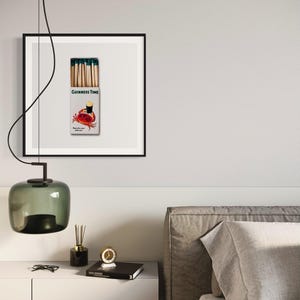 Guinness Time Matchbox Wall Art | Vintage Inspired Beer Poster, Red ...