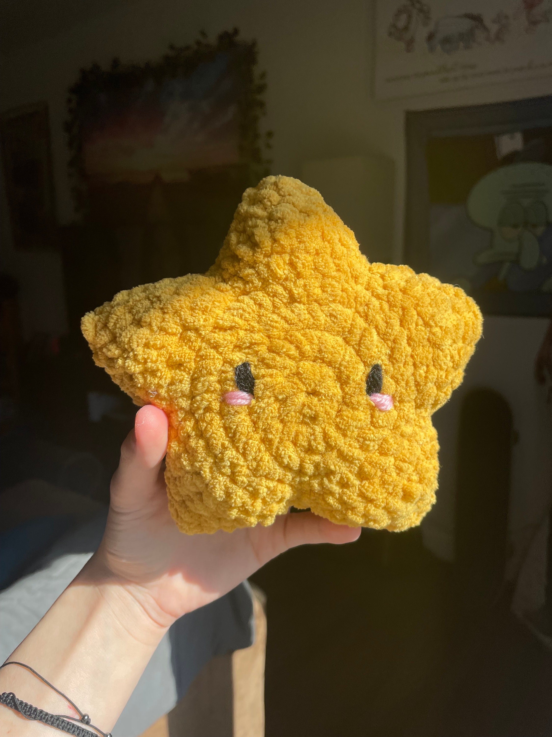 Crochet Star Plushie Yellow - Etsy