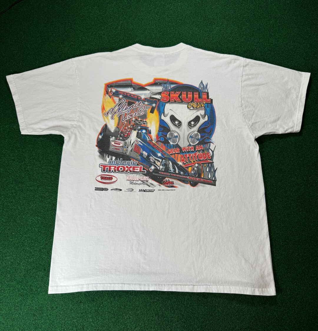 Y2K Melanie Troxel Skull Gear Mens XL NHRA Dsr 2006 Top Fuel Torco T ...