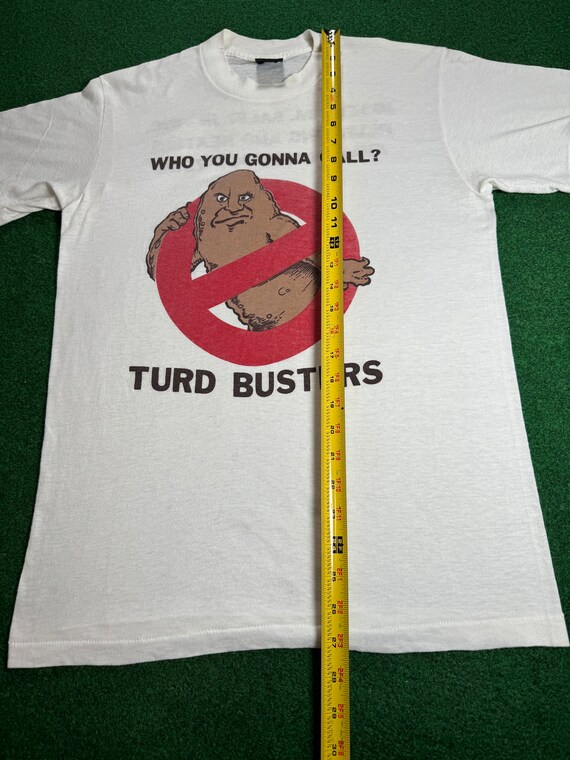 Vintage 80s Turd Busters Ghostbusters Spoof Mens Larg… - Gem