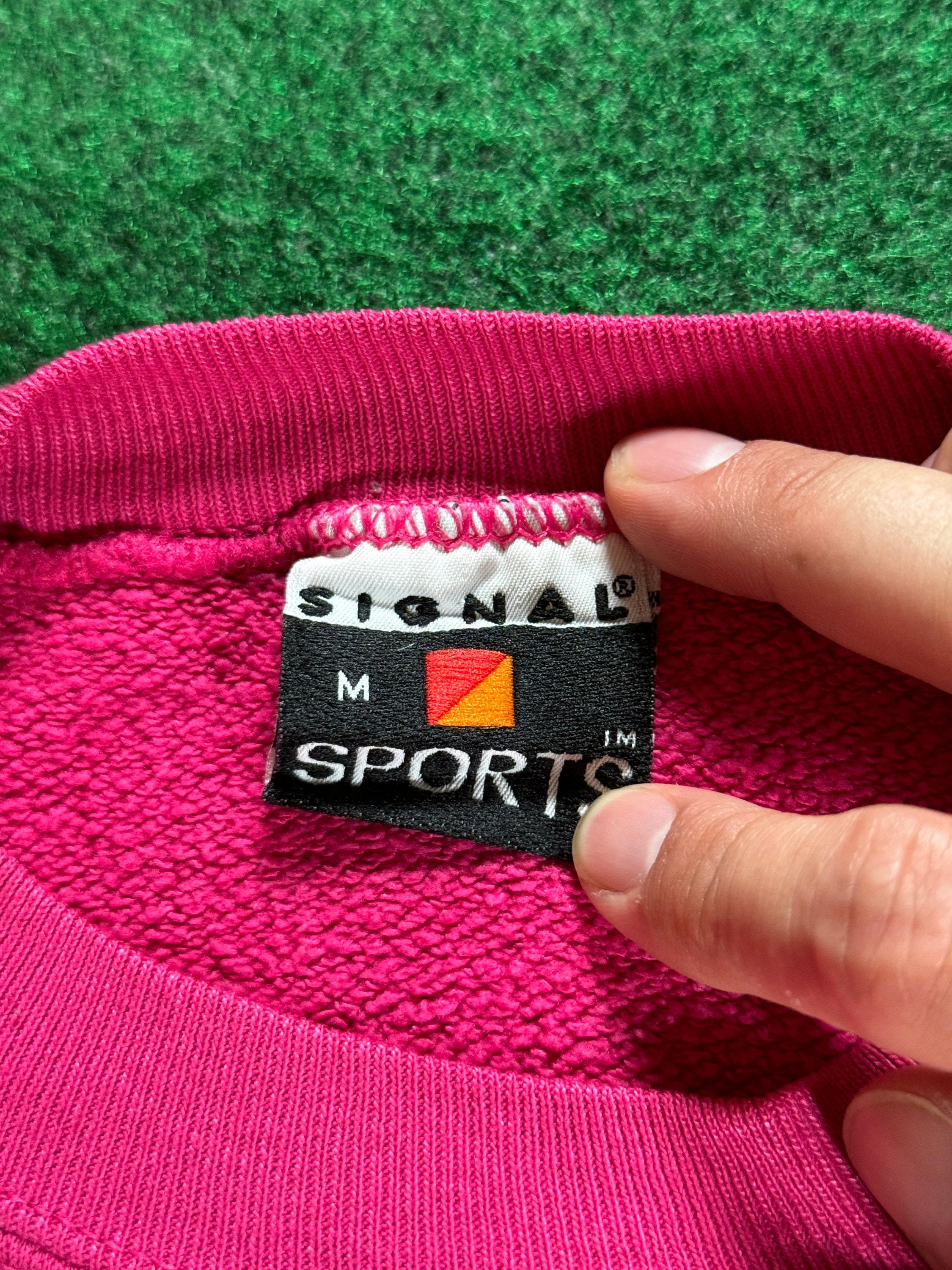 Vintage 90s Coca Cola Signal Womens Medium RARE Pink Crewneck ...