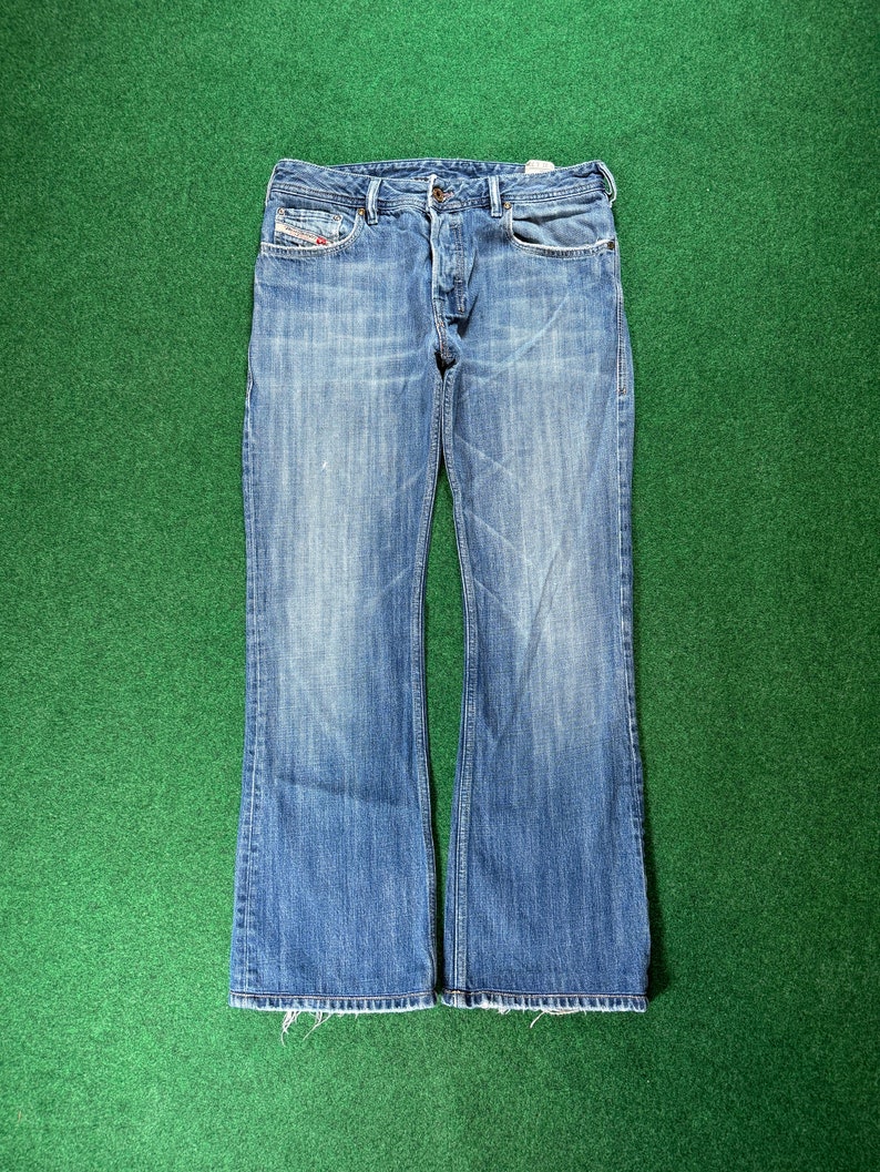 Y2K Diesel Zathan Wash 00N70 Mens 31x32 Whiskers Bootcut Jeans - Etsy