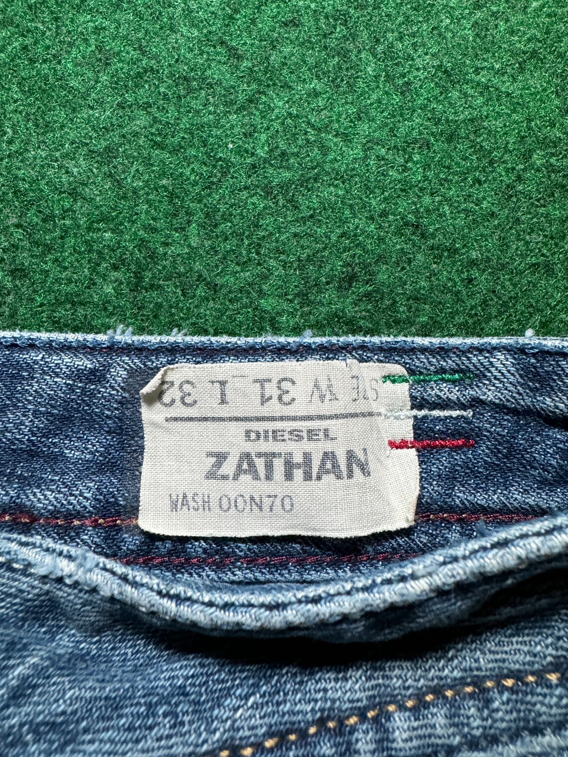 Y2K Diesel Zathan Wash 00N70 Mens 31x32 Whiskers Bootcut Jeans - Etsy