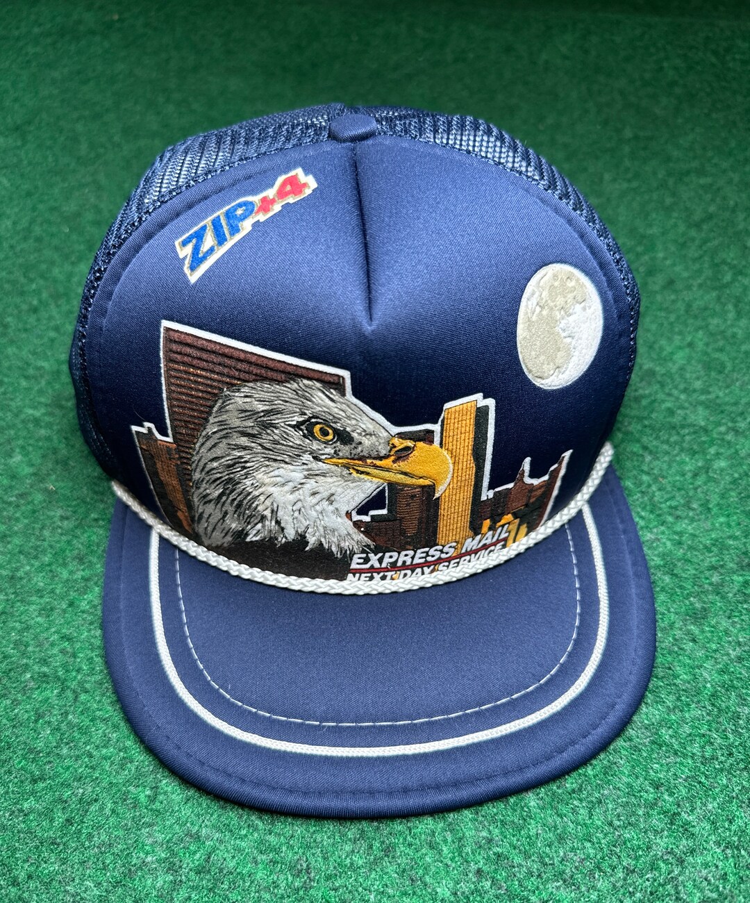 Vintage 90s U.S. Mail Usps Express Mail Mesh Snapback ASAP Baseball ...