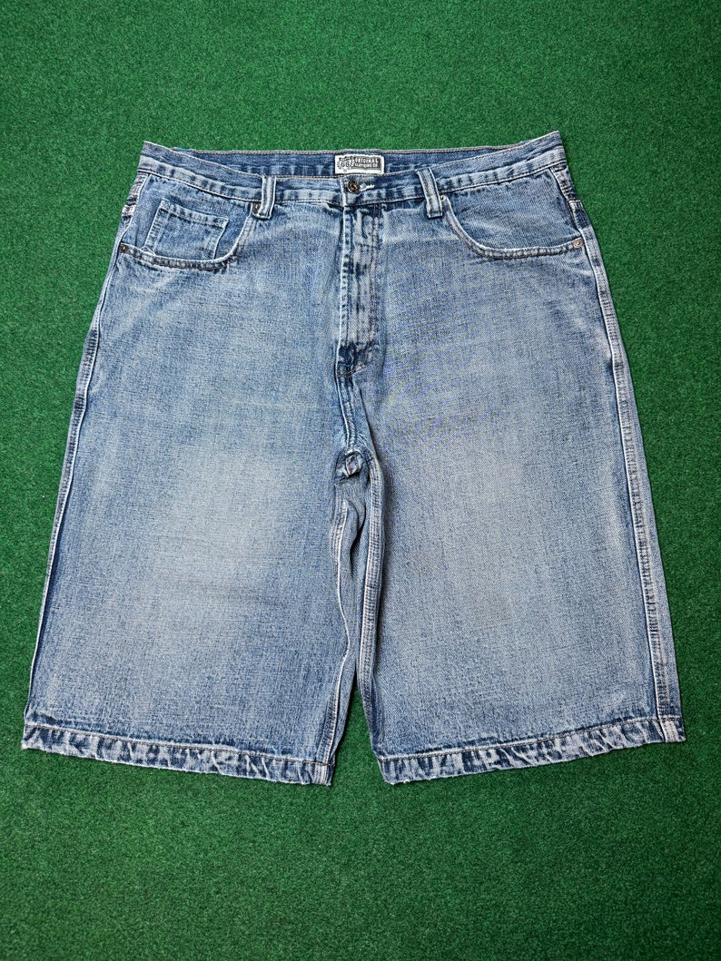 Y2K Ultra Baggy Jorts Below Knee Mens Affliction Southpole Style 38x16 ...
