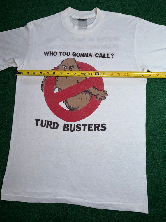 Vintage 80s Turd Busters Ghostbusters Spoof Mens Larg… - Gem