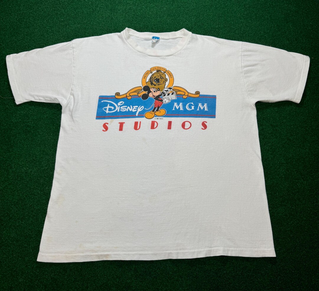 Vintage 80s Original RARE Disney MGM Studios 1987 Park Promo Mens Xl T ...