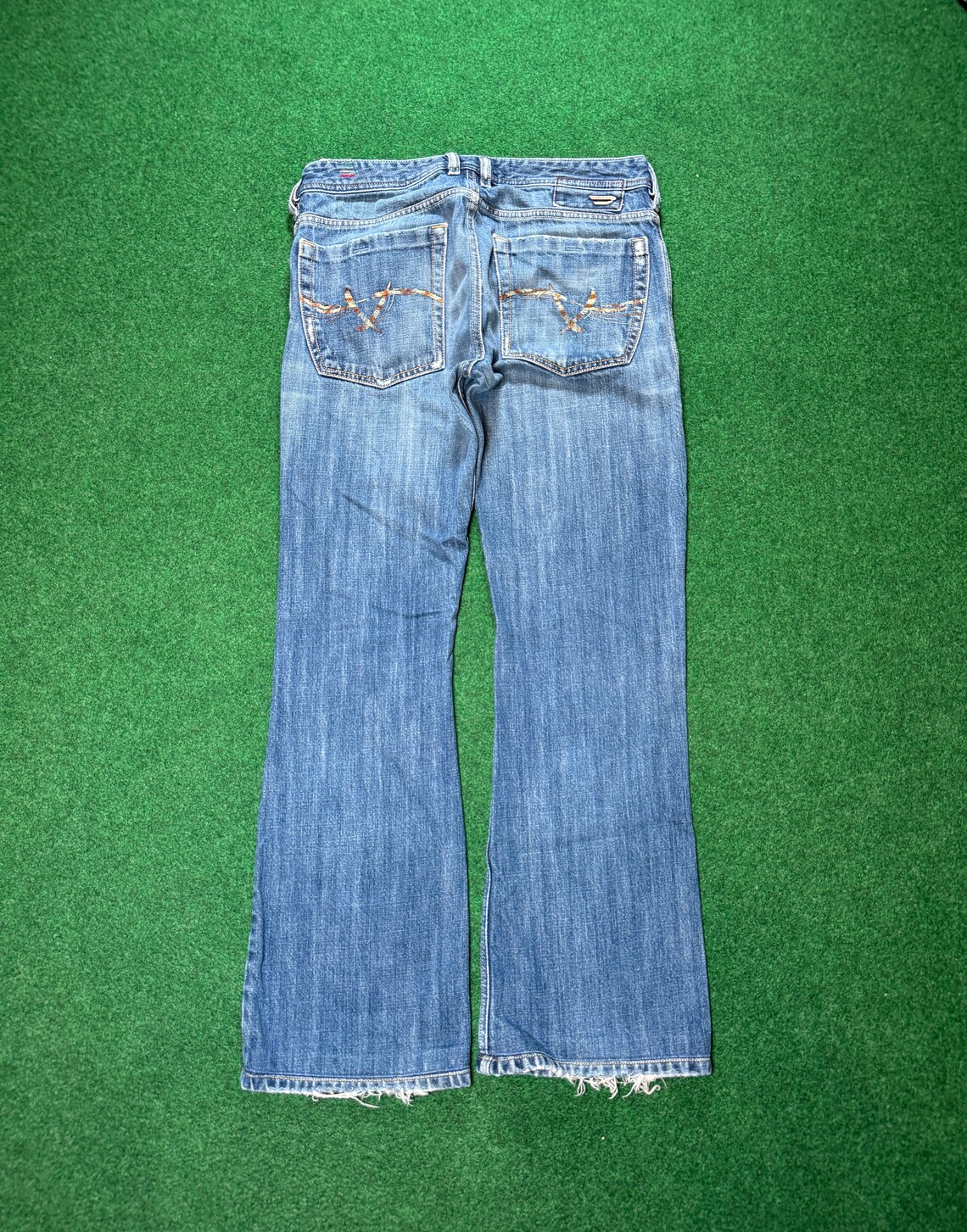 Y2K Diesel Zathan Wash 00N70 Mens 31x32 Whiskers Bootcut Jeans - Etsy