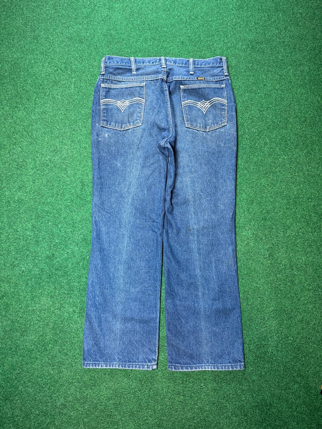 Vintage 80s Maverick USA Made Denim Mens 34 Regular Fit Wrangler Jeans ...