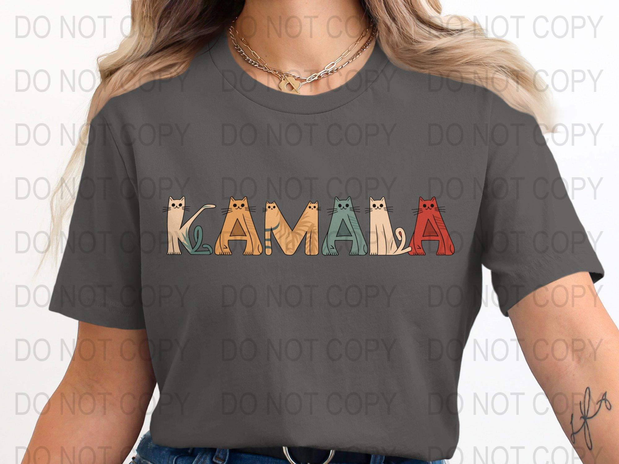 Kamala Harris Cat Name PNG and SVG, Cute Cat Letters, Childless Cat ...
