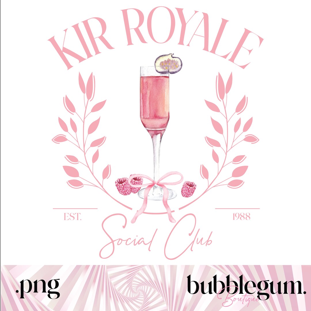 Coquette Social Club Art, Kir Royale Social Club Girlcore Girly PNG - Etsy