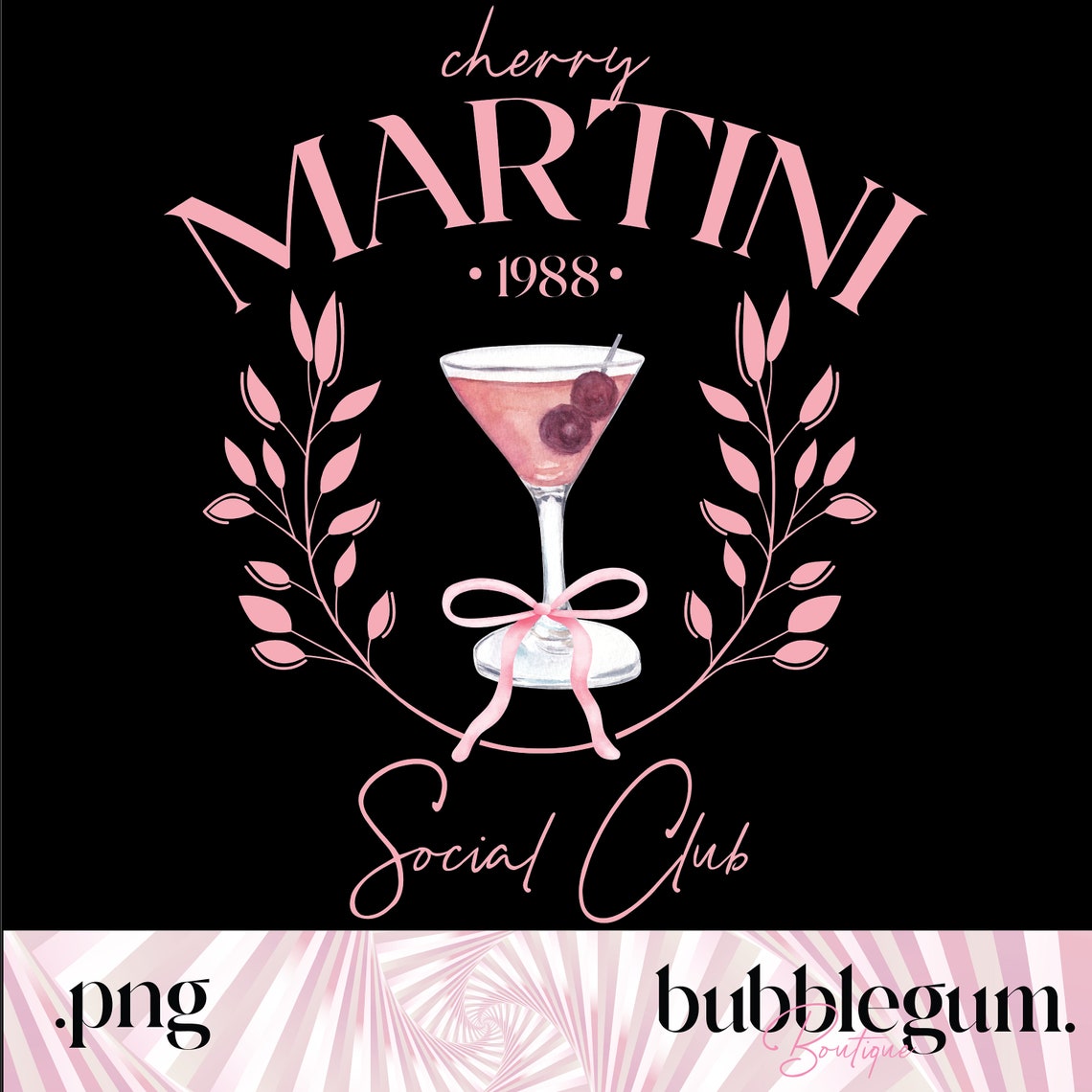 Coquette Social Club Art, Cherry Martini Social Club Girlcore Girly PNG ...