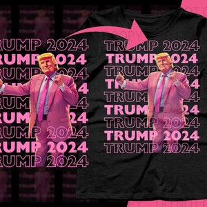 Pink Trump 2024 Pro Trump PNG, MAGA Supporter Election 2024 Graphic ...