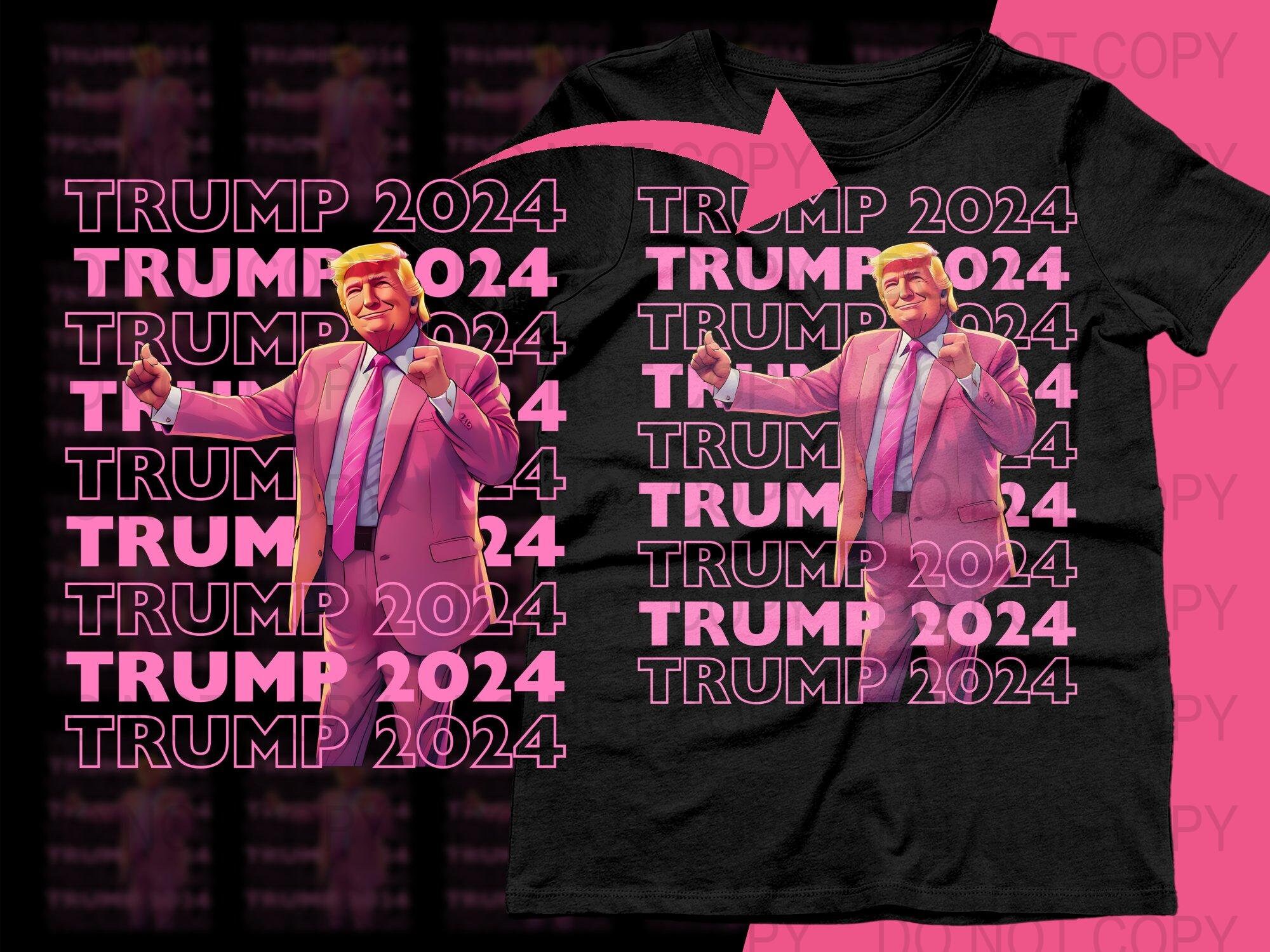 Pink Trump 2024 Pro Trump PNG, MAGA Supporter Election 2024 Graphic ...