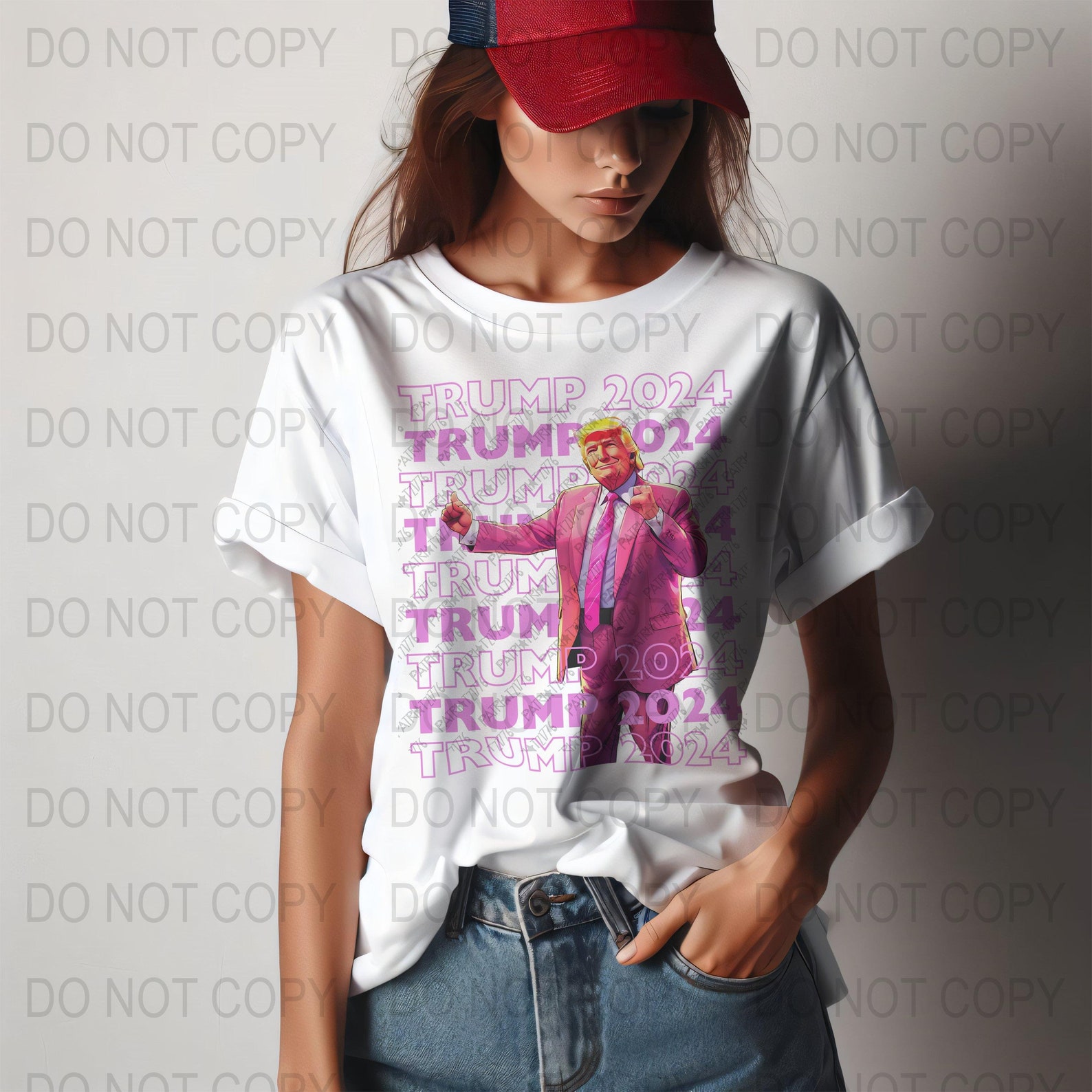 Pink Trump 2024 Pro Trump PNG, MAGA Supporter Election 2024 Graphic ...