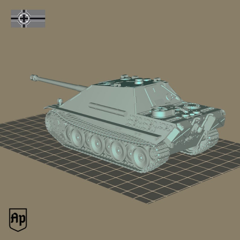 Jagdpanther Sd Kfz Jagdpanzer Panzer German Tank Destroyer WW2 28mm ...