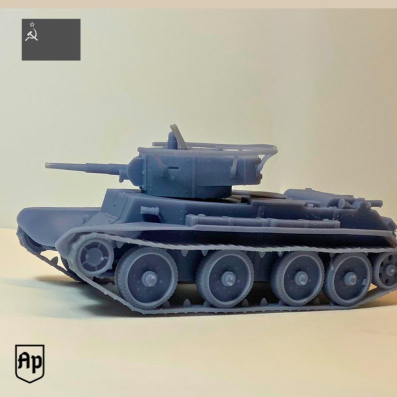 BT 7 Soviet Union Light Russian Tank WW2 28 Mm 20 Mm 15 Mm Miniature Tabletop Wargaming ...