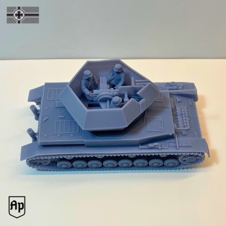 Flakpanzer IV Ostwind Panzer German Tank Anti Aircraft WW2 28mm 20mm ...