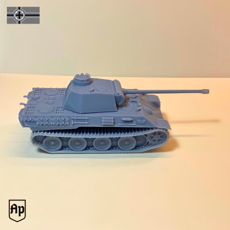 Pz Kpfw V Panther A WW2 German Tank 28mm 20mm 15mm Miniature Tabletop ...