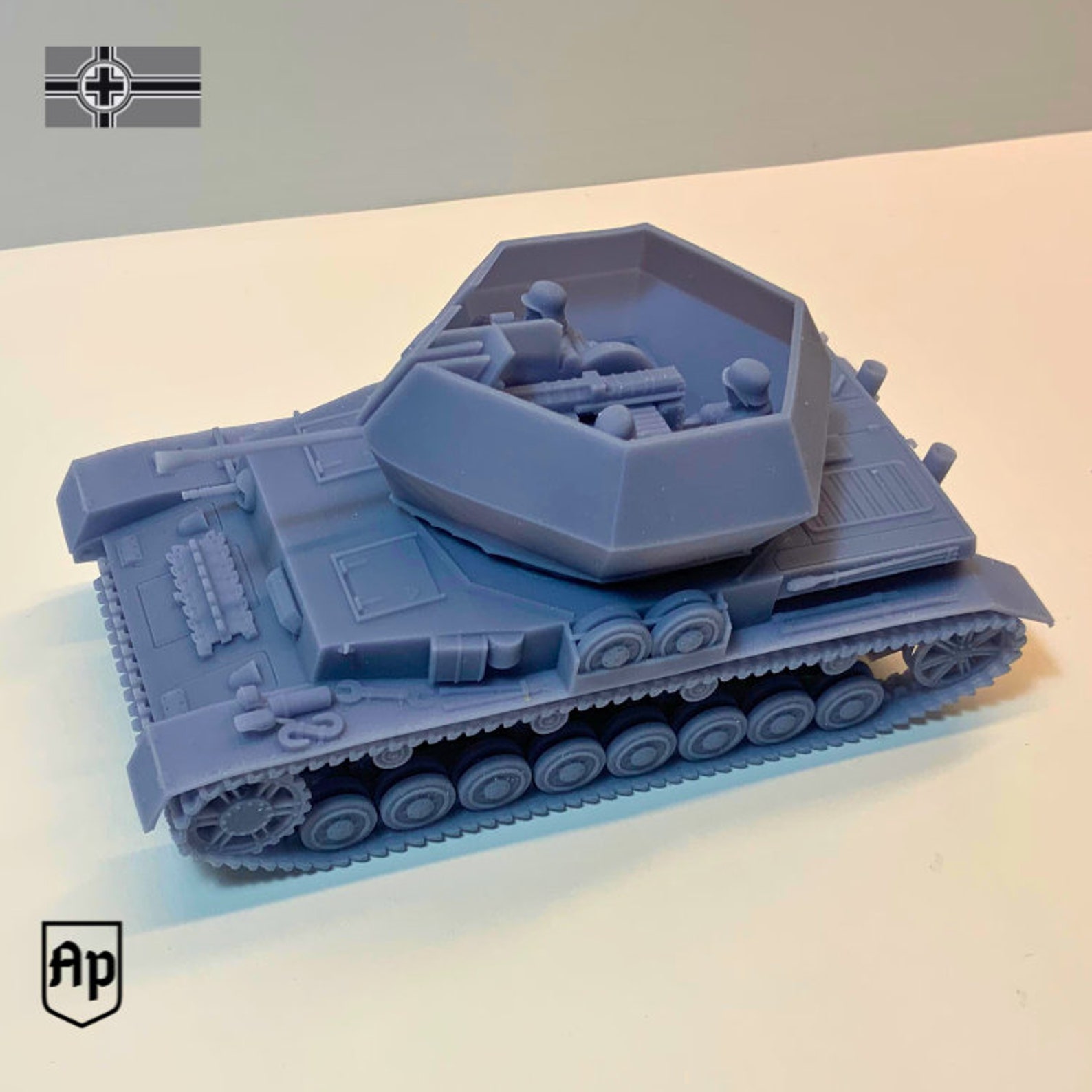 Flakpanzer IV Ostwind Panzer German Tank Anti Aircraft WW2 28mm 20mm ...