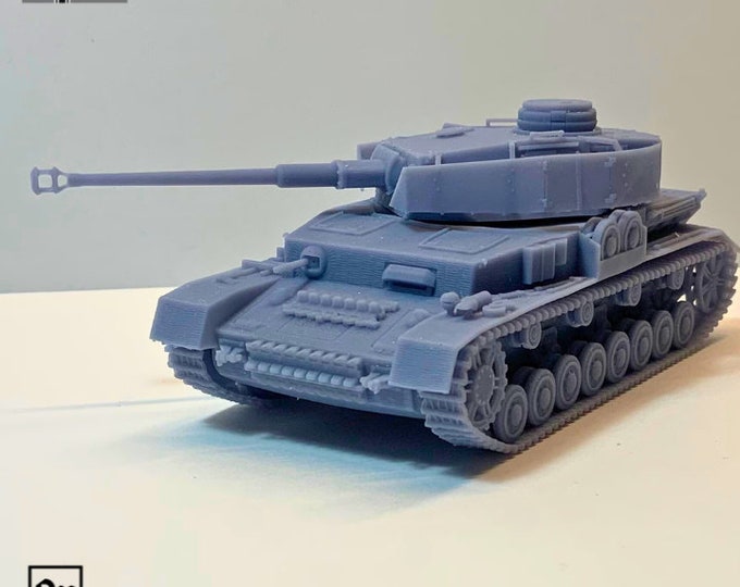 Pz Kpfw IV J Panzer W Zimmerit WW2 German Tank 1/100 1/72 1/56 Scale ...