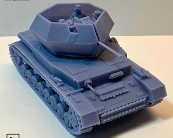 Flakpanzer IV Mobelwagen Panzer German Tank Anti Aircraft WW2 28mm 20mm ...