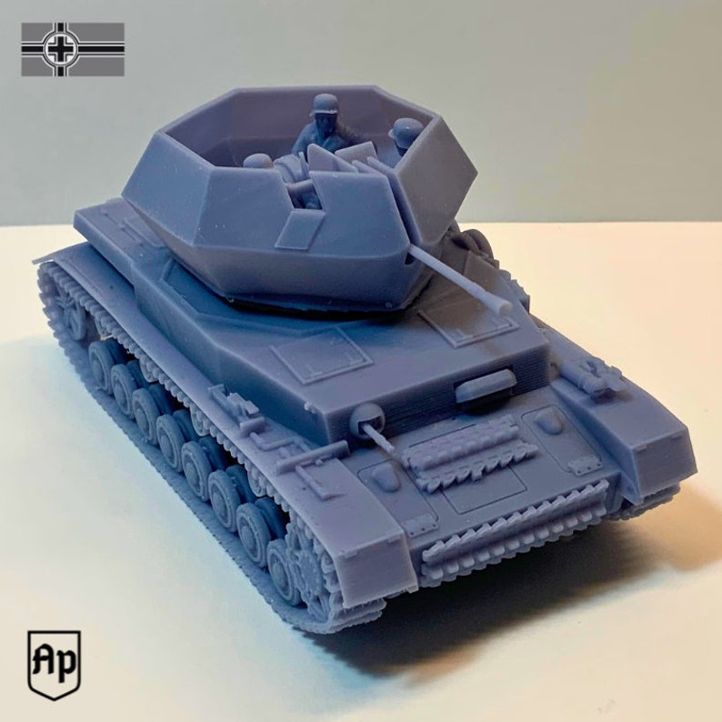 Flakpanzer IV Ostwind Panzer German Tank Anti Aircraft WW2 28mm 20mm ...