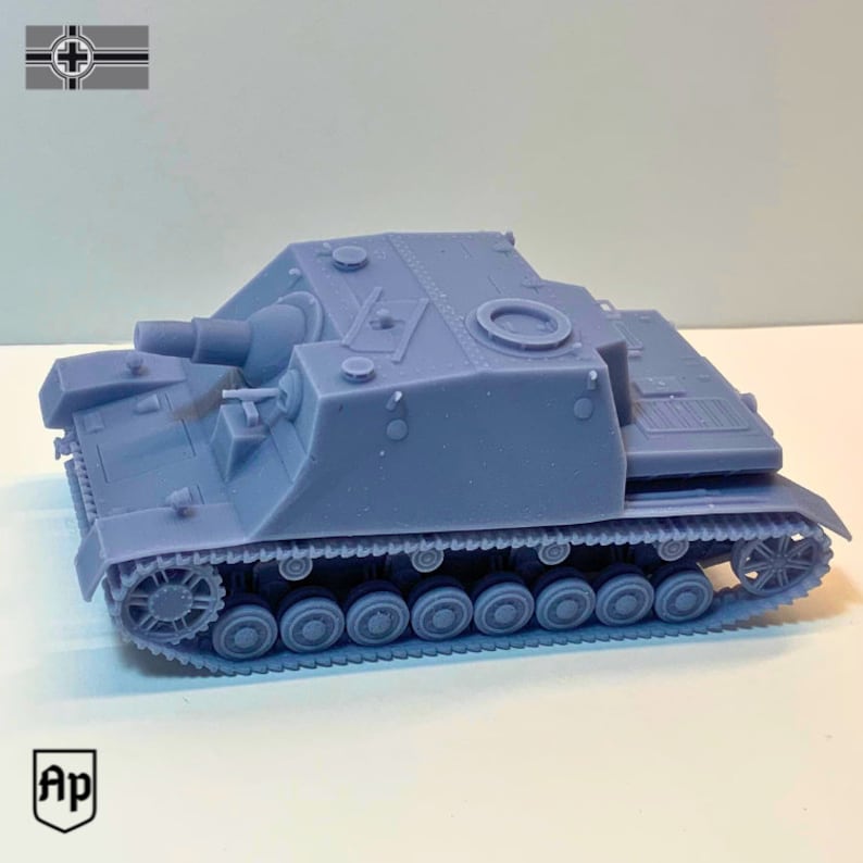 Sturmpanzer IV Brummbar Late Support Gun German Tank WW2 28mm 20mm 15mm ...