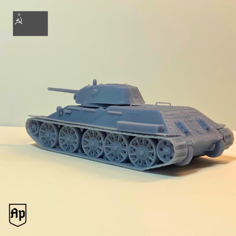 T 34 76 STZ Mod42 Soviet Union Russian Medium Tank WW2 28 Mm 20 Mm 15 Mm Bolt Action Tabletop ...