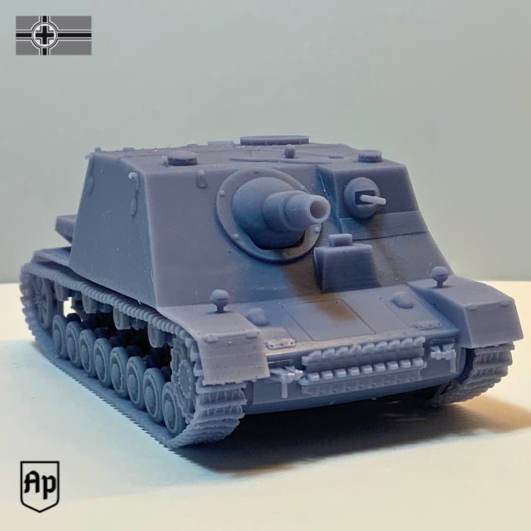 Sturmpanzer IV Brummbar Late Support Gun German Tank WW2 28mm 20mm 15mm ...