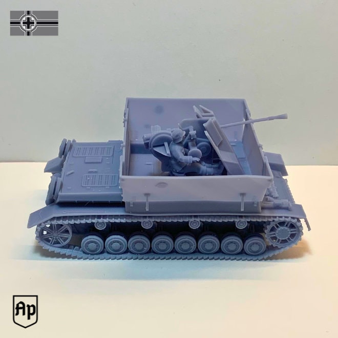 Flakpanzer IV Mobelwagen Panzer German Tank Anti Aircraft WW2 28mm 20mm ...