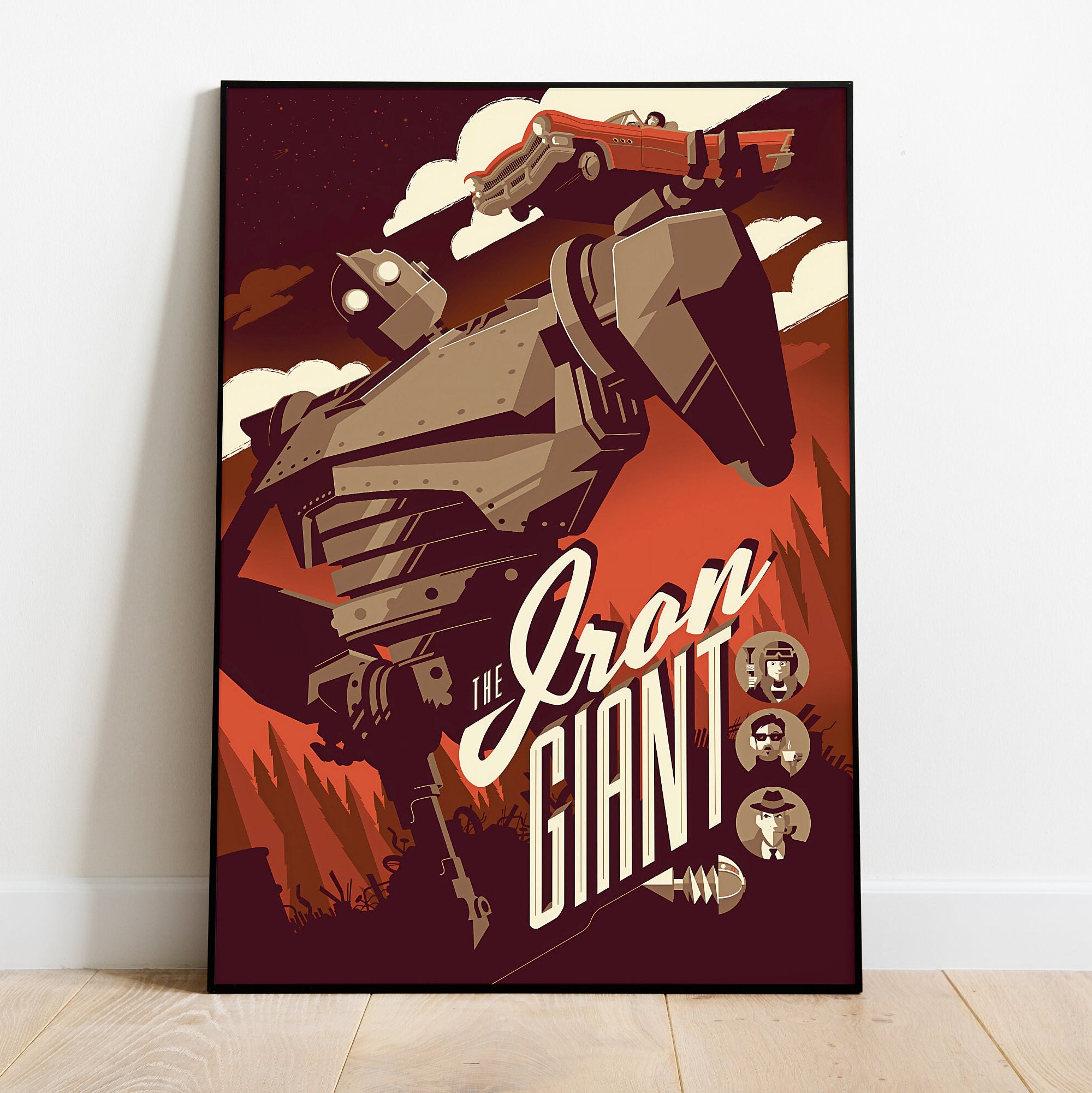 The Iron Giant Poster, Wall Art & Home Decor, Animated Sci-fi Movie ...