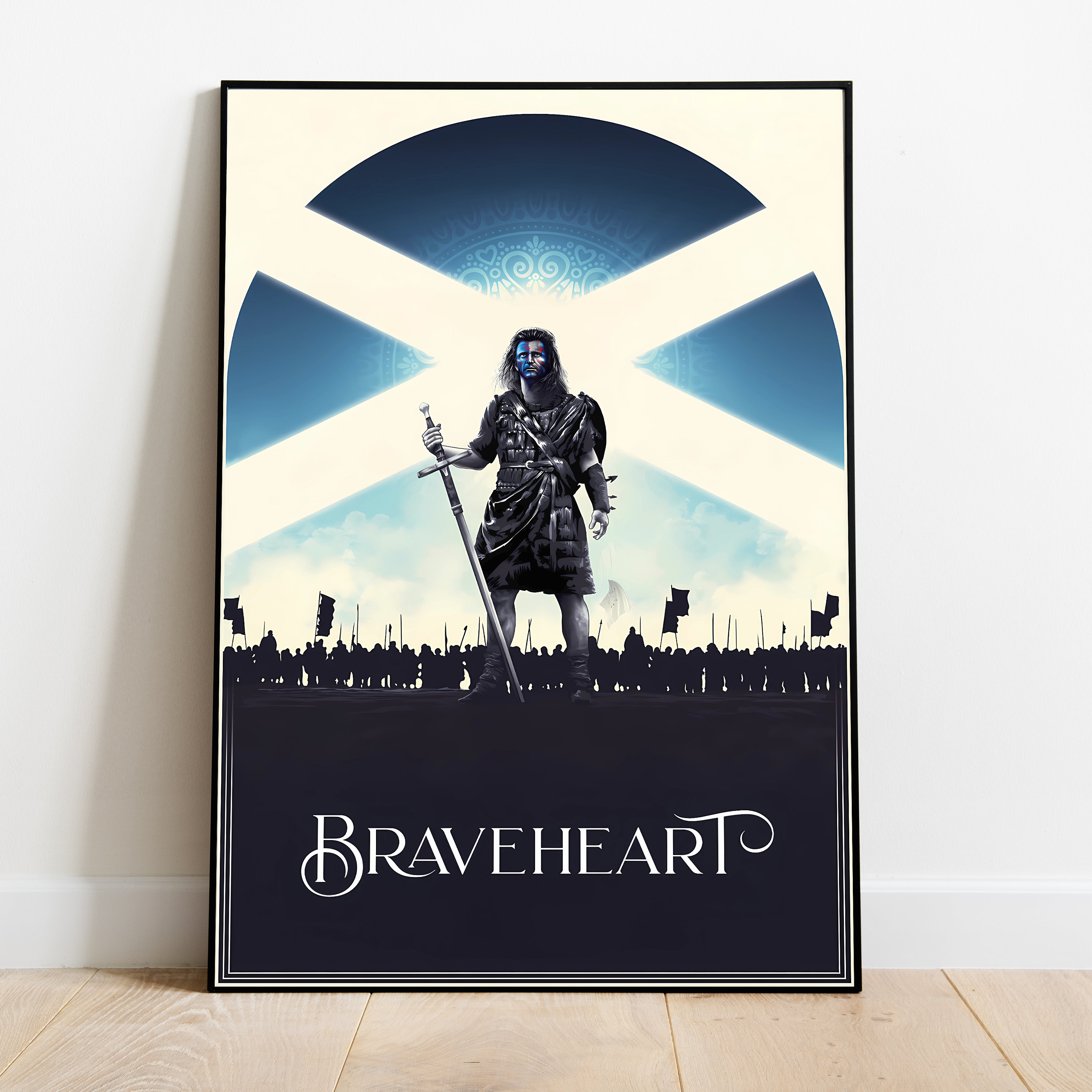 Braveheart Poster, Wall Art & Home Decor, Epic Historical Drama Movie ...