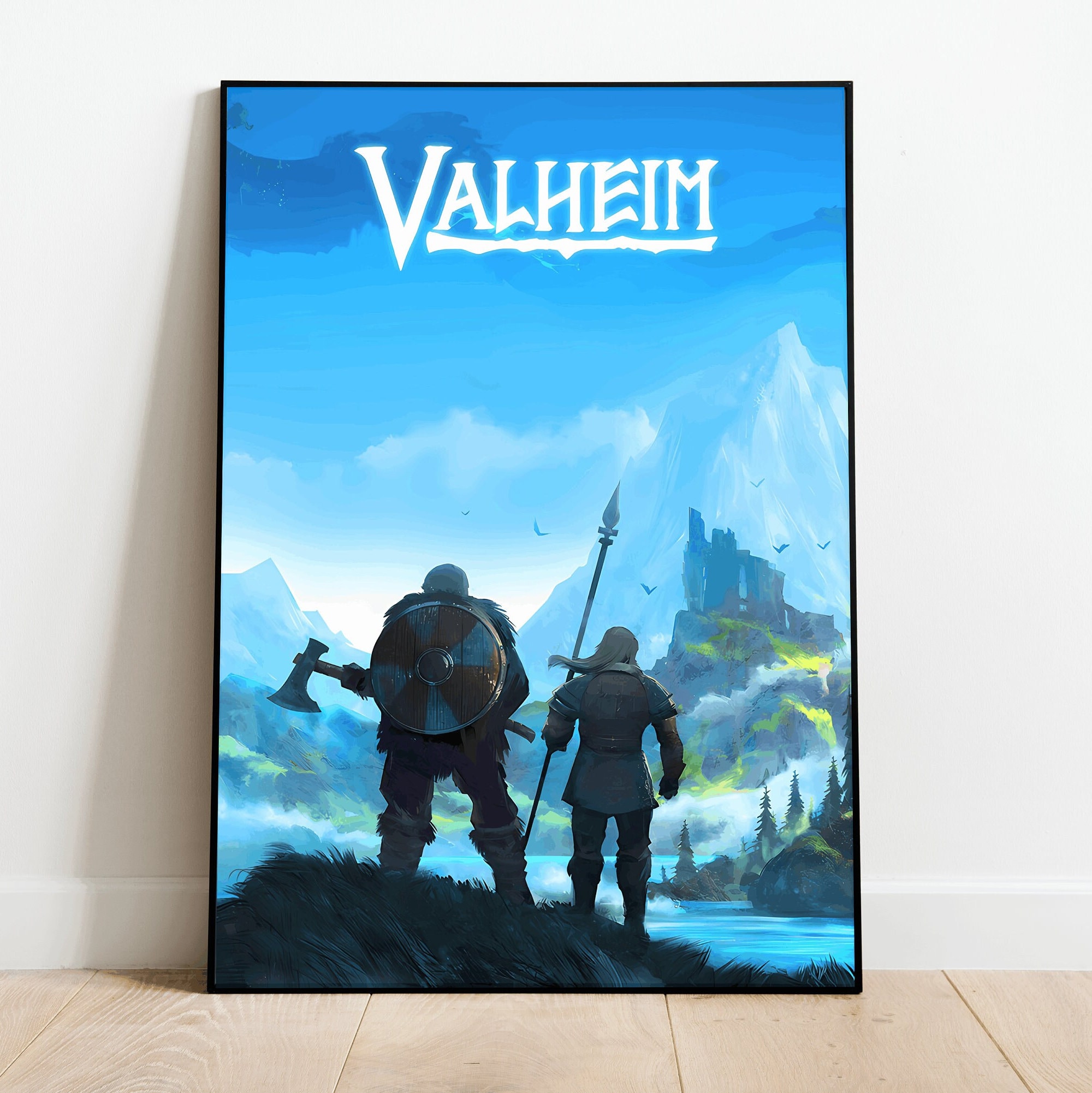 Valheim Poster, Wall Art & Home Decor, Viking Survival Video Game ...