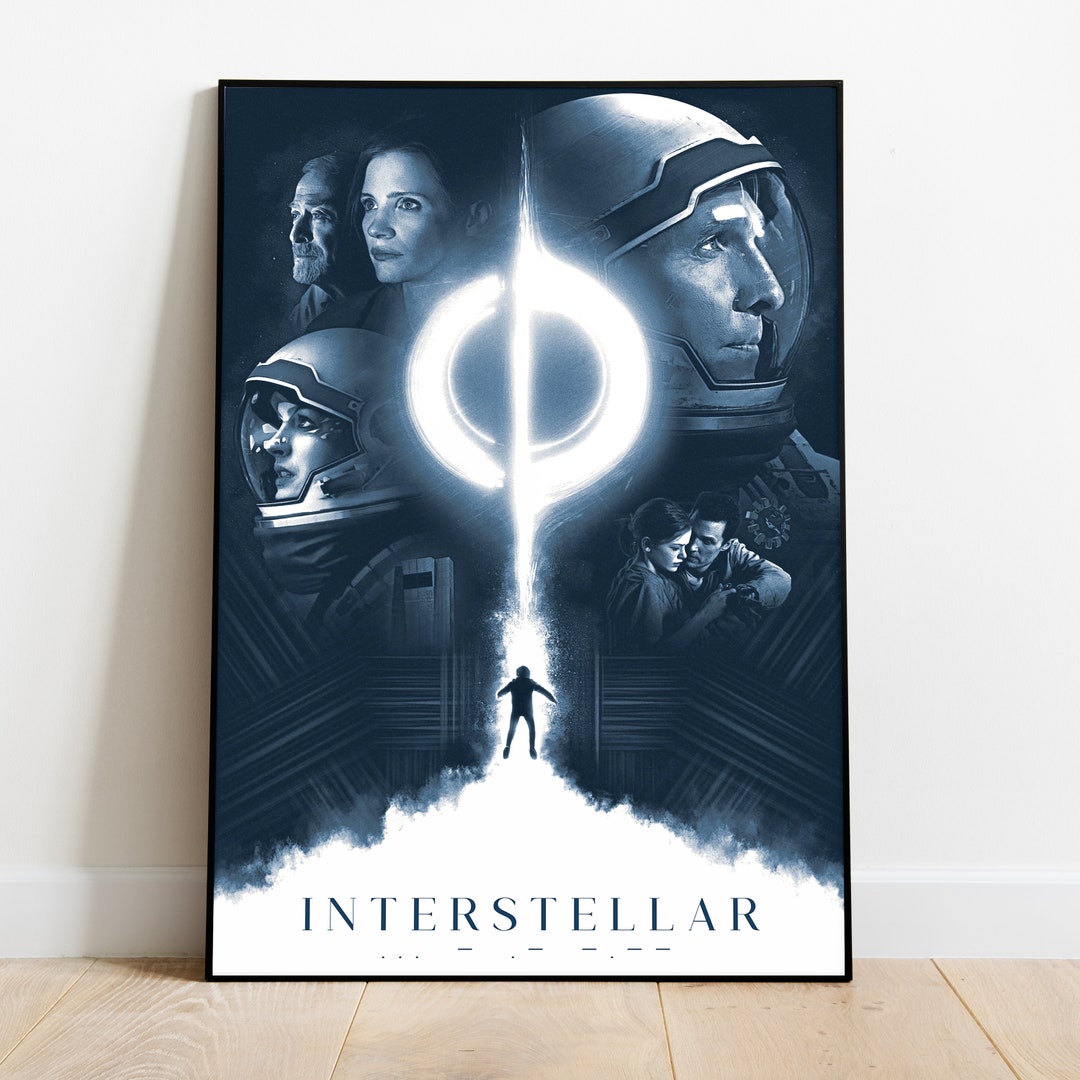 Interstellar Poster, Wall Art & Home Decor, Sci-fi Adventure Movie ...