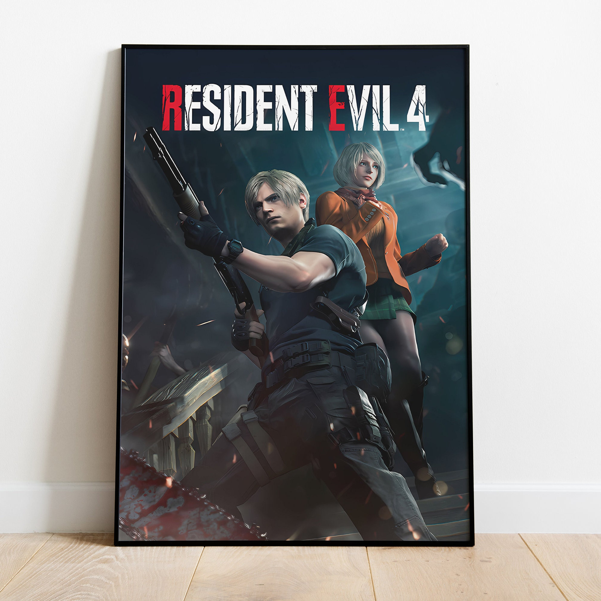 Resident Evil 4 Poster, Wall Art & Home Decor, Survival Horror Video ...