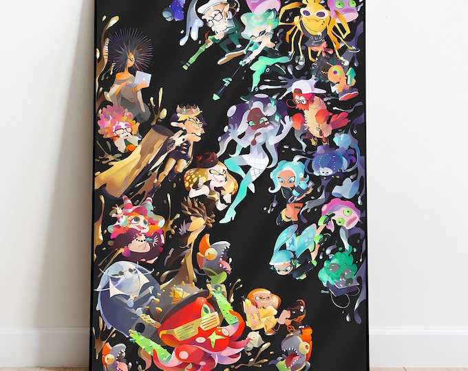 Splatoon Octo Expansion Pairs Prints - Etsy